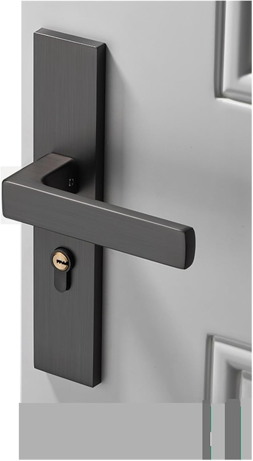 Anti-Theft Door Lock Indoor Bedroom Silent Magnetic Black Nordic Simple ...