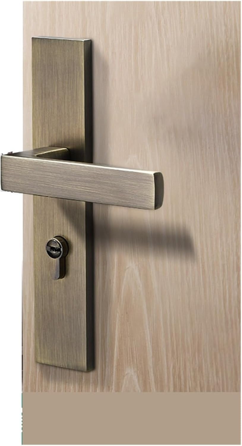 Anti-Theft Door Lock Indoor Bedroom Silent Magnetic Black Nordic Simple ...