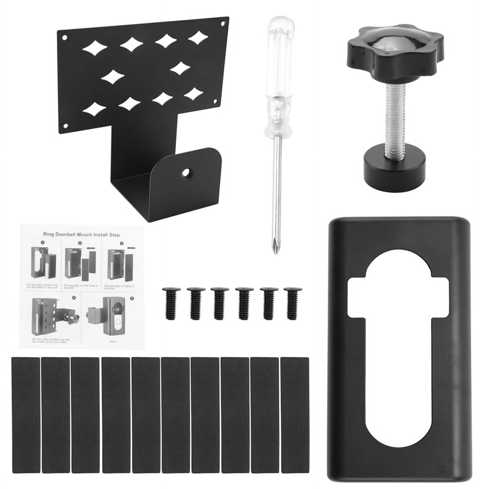 Anti-Theft Doorbell Door Mount,No-Drill Mounting Bracket for Cover ...