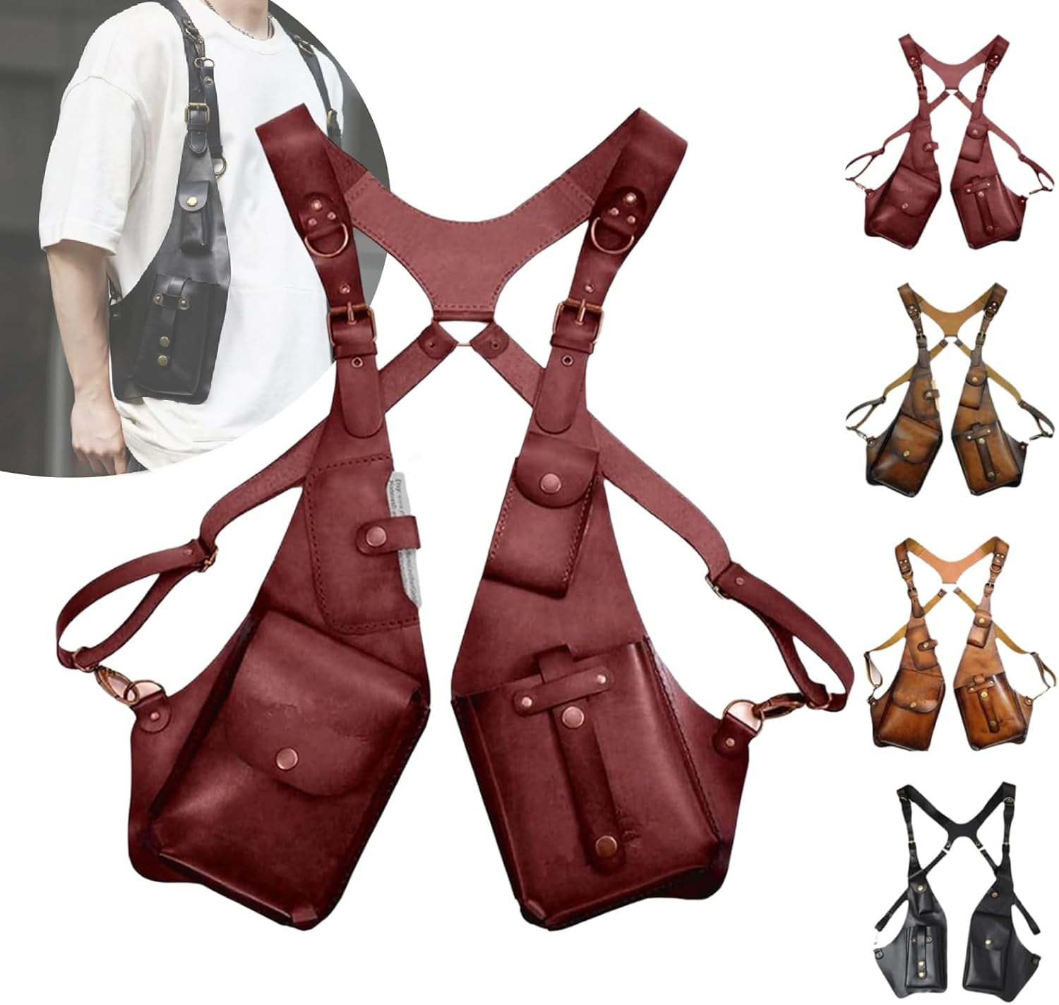 Anti-Theft Harness,Anti Theft Harness Wallet,Leather Adjustable ...