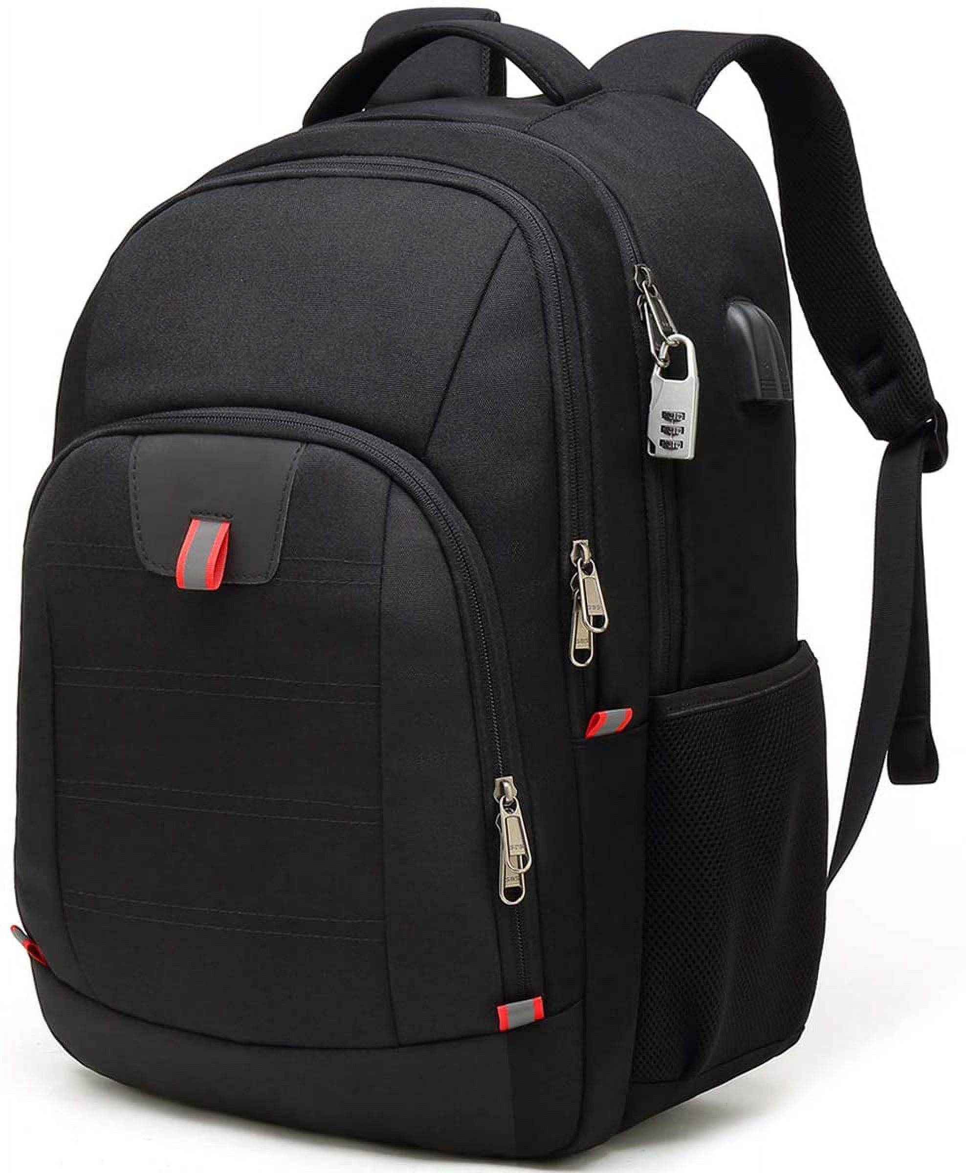 Anti-Theft Laptop Backpack, Large Business Travel Bag with USB Charging ...