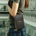 Anti-Theft Leather Phone Crossbody Bag for Women | Touch Screen ...
