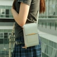 Anti-Theft Leather Phone Crossbody Bag for Women | Touch Screen ...