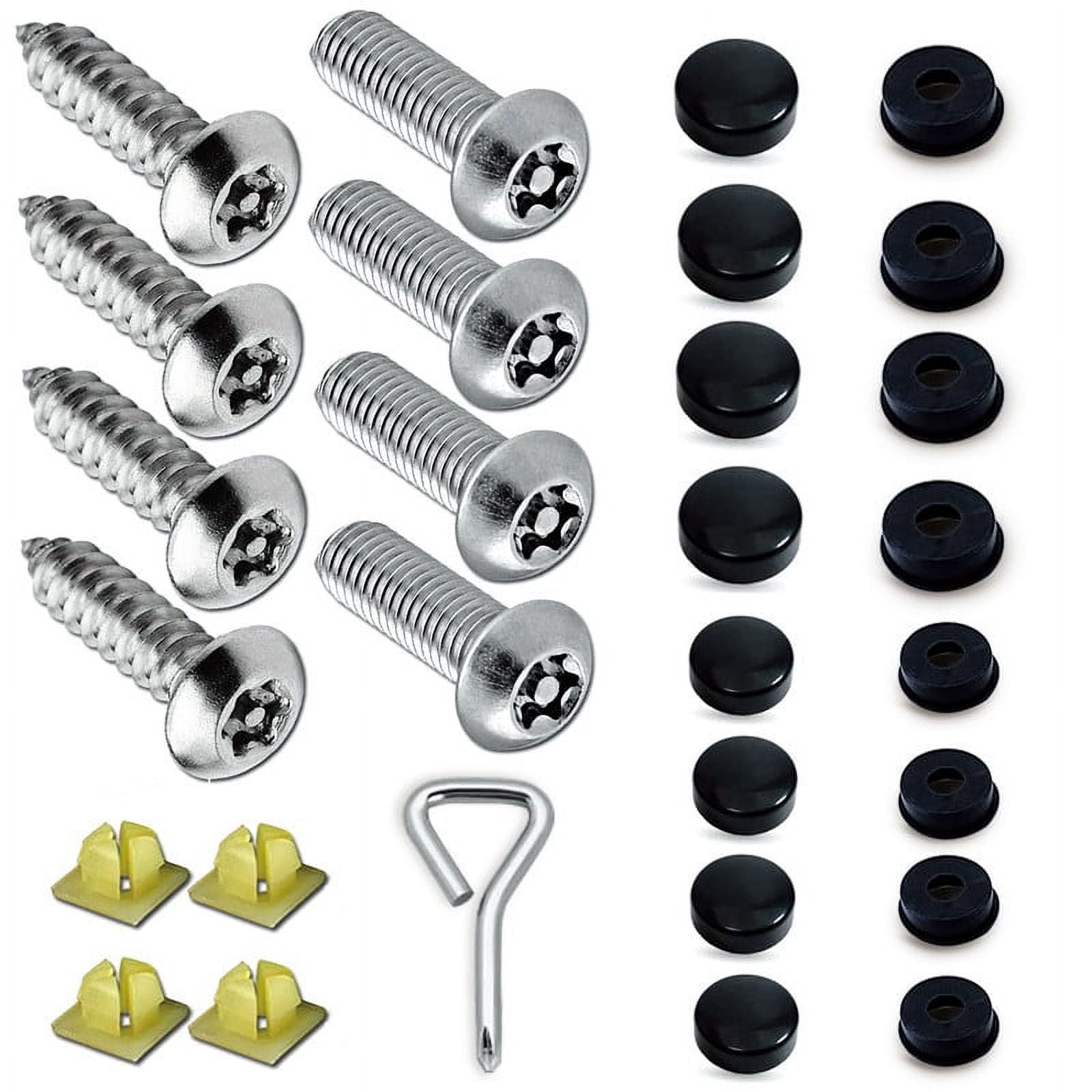 Anti Theft License Plate Screws, Rust Proof Stainless Steel License ...