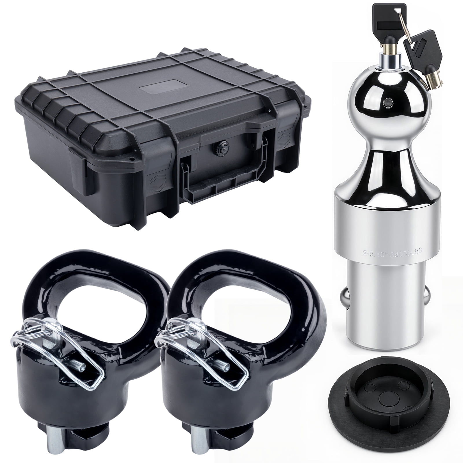 Anti-Theft Lock 60638 Upgraded 38k Gooseneck Hitch Kit with 2-5/16 ...