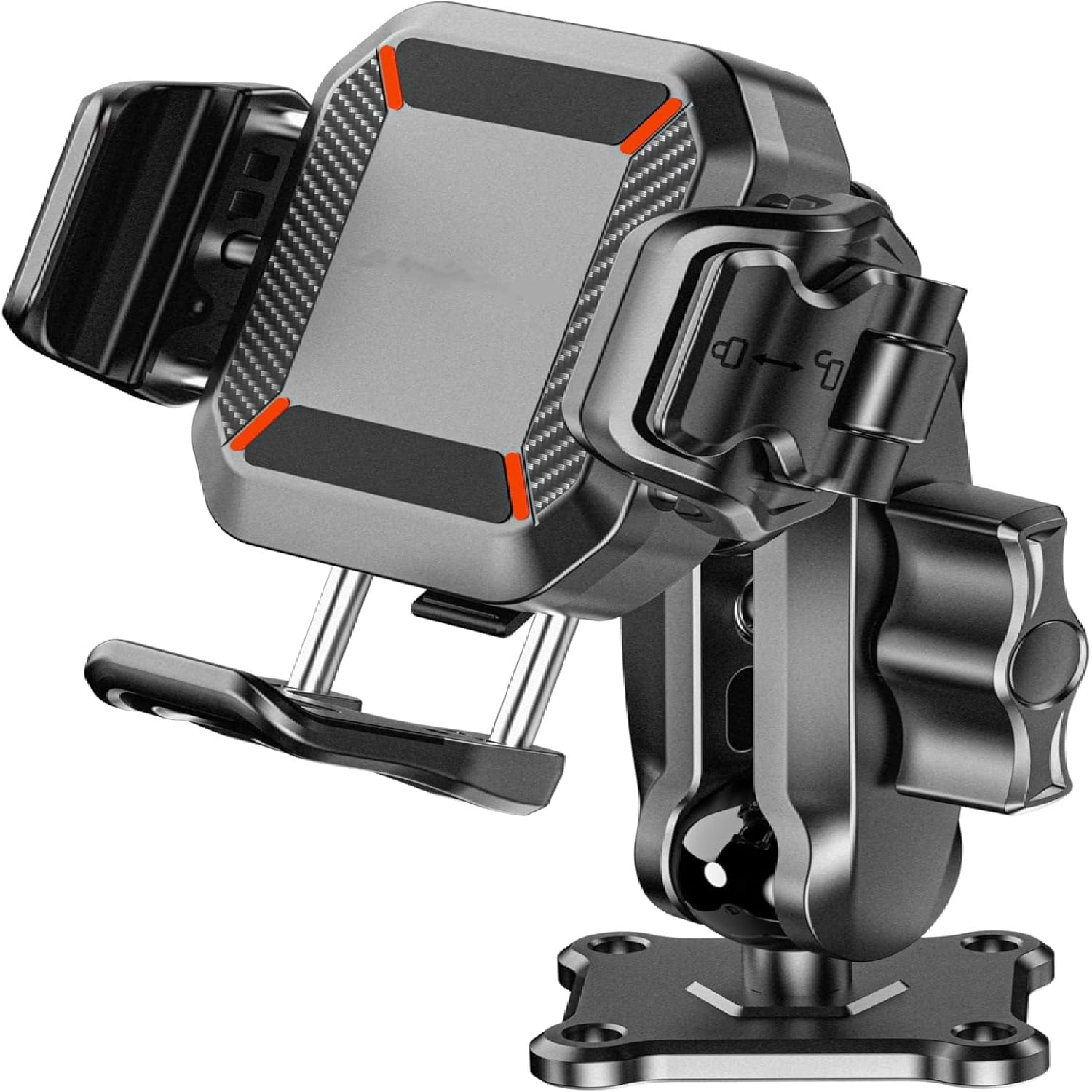 Anti-Theft Phone Mount Holder with Vibration Dampener [1s Lock ...