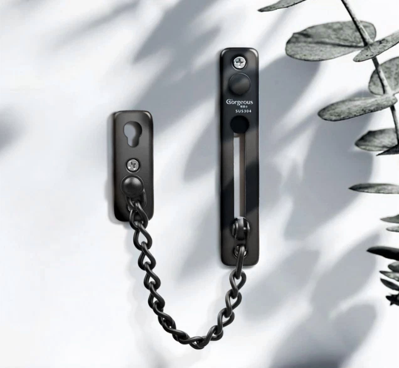 Anti-Theft Stainless Steel Home Door Chain Latch Safety Guard Security ...