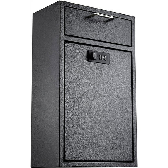 POCHAR Anti-Theft Wall Mount Mailbox - Combination Lock - Galvanized ...