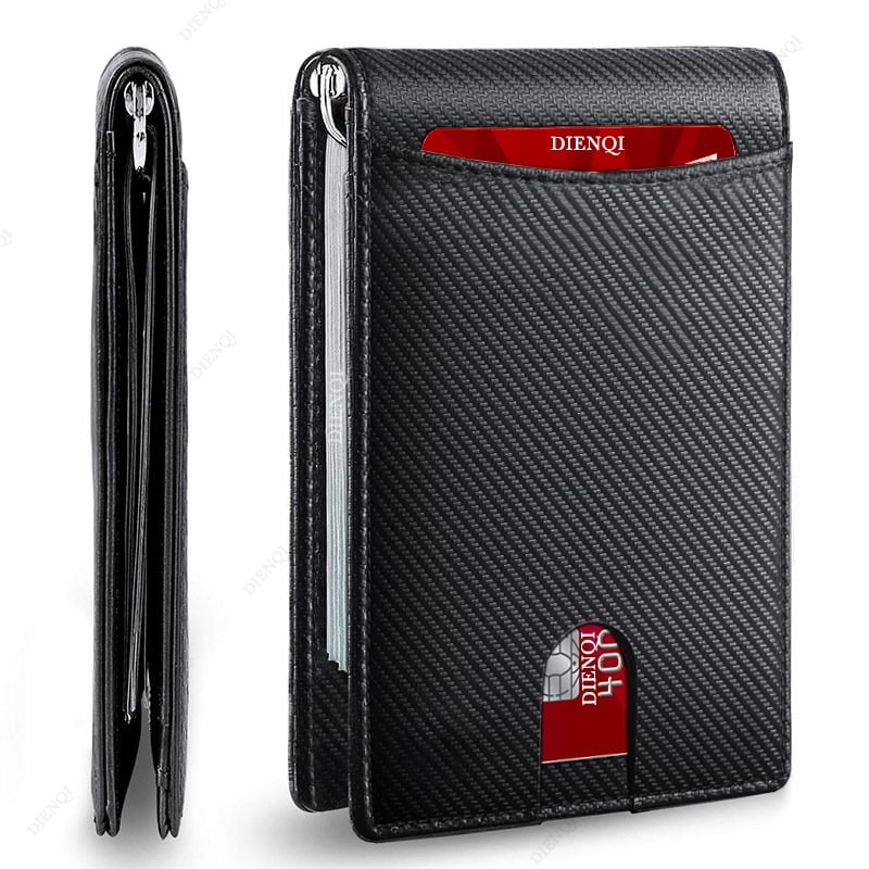 Anti-Theft Wallet Men with 6 Card Slots and Id Window，RFID Blocking ...