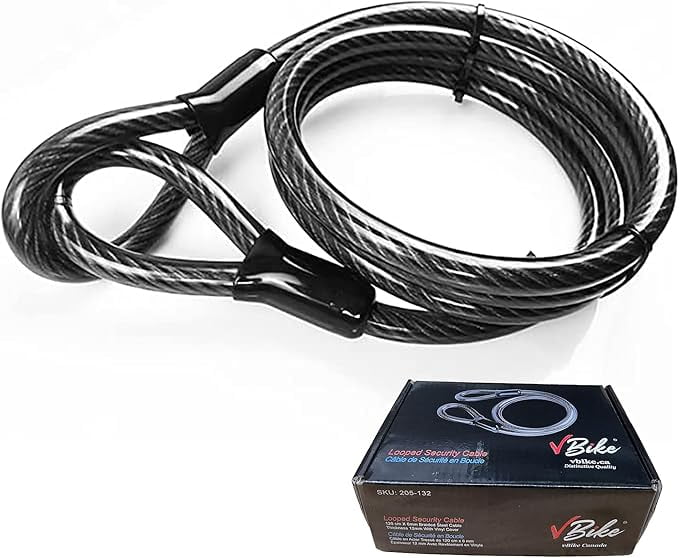 Anti-Theft Weatherproof Looped Security Cable Lock,Solid Stainless ...