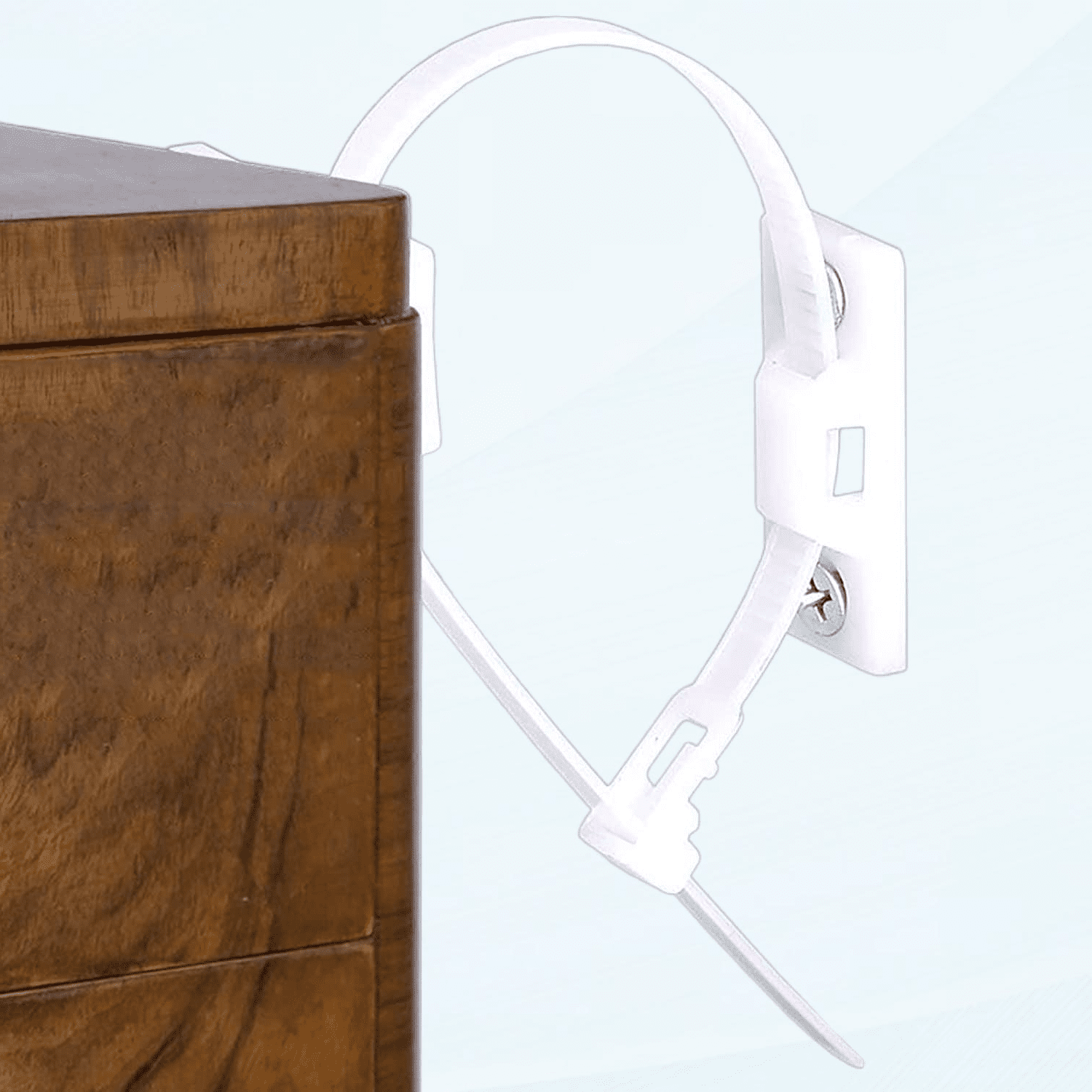 Anti-Tip Furniture Wall Anchors and Straps (Pack of 10) for Dresser ...