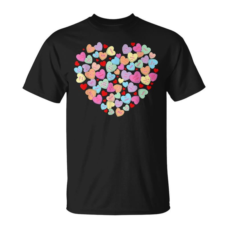 Anti Valentines Day Candy Conversation Heart Single TShirt - Walmart.com