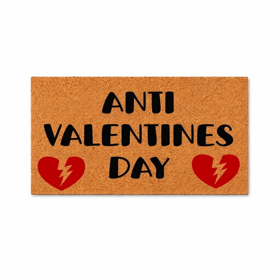 Anti Valentines Day, Funny Welcome Doormat, Coir Door Mat, Housewarming ...