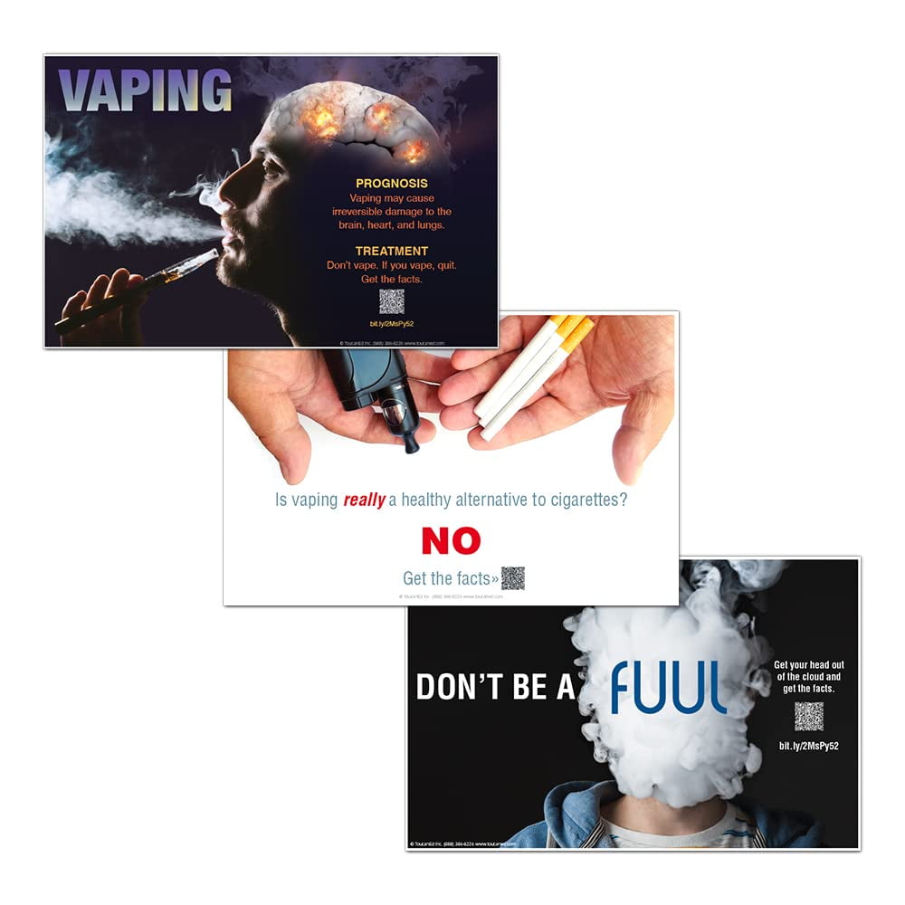 Anti-Vaping Posters/Risks of Vaping–Set of Three―quit vaping - e ...