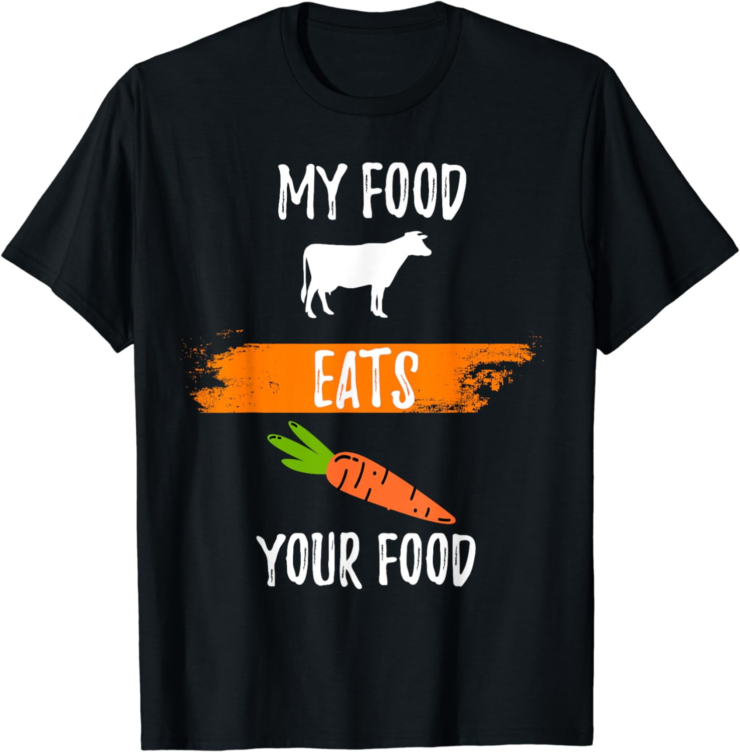 Anti Vegetarian Carnivore My Food Eats Your Food Meatatarian T-Shirt ...