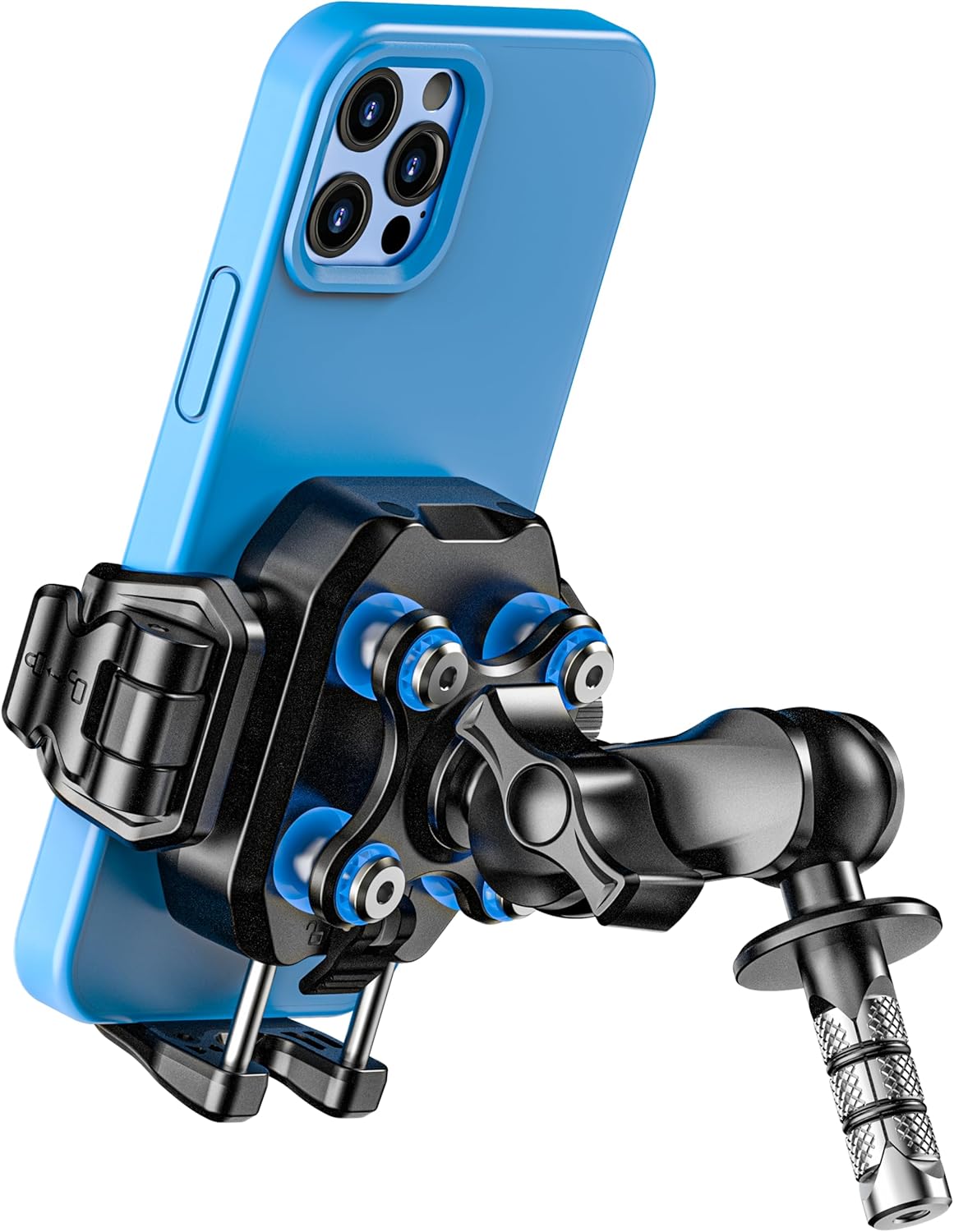 Anti-Vibration Motorcycle Fork Phone Mount with Dampers, 1" Ball Fork ...