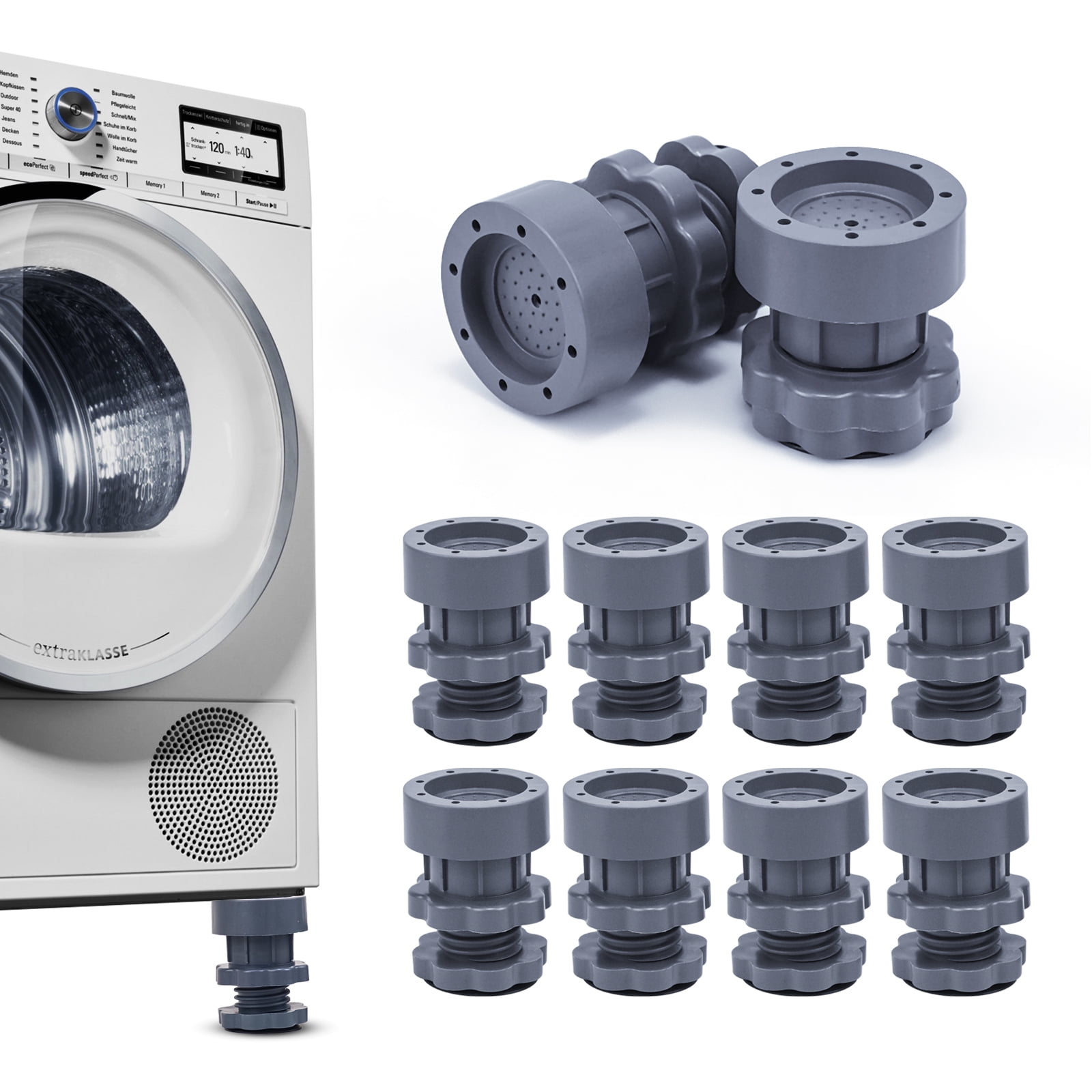 Anti Vibration Pad for Washing Machine Support Adjustable, Rubber ...