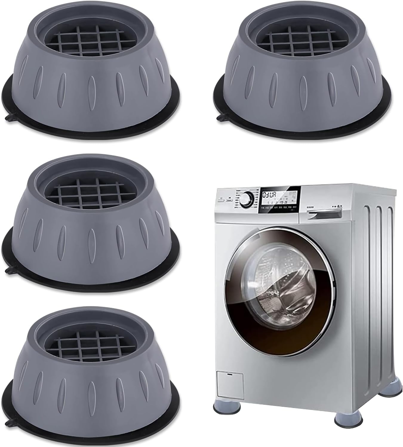 Anti Vibration Pads for Washing Machine,4 Pcs Reduce Noise Rubber Feet ...