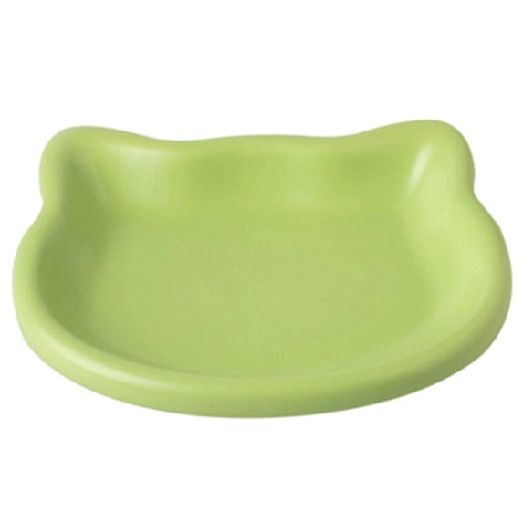 Anti Whisker Fatigue Cat Bowl Wide Shallow Ceramic Food Dish for Wet ...