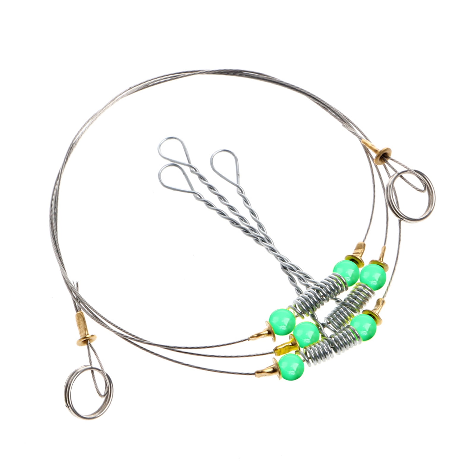 Anti-Winding Swivel String Sea Fishing Hook Steel Rigs Wire Leader Fish ...