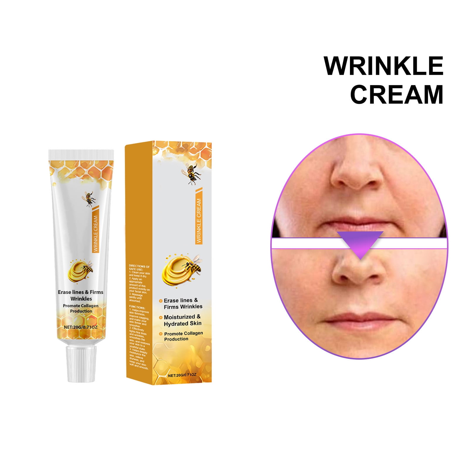 Anti-Wrinkle Cream, Deep Hydration & Firming Face Moisturizer, 20g ...