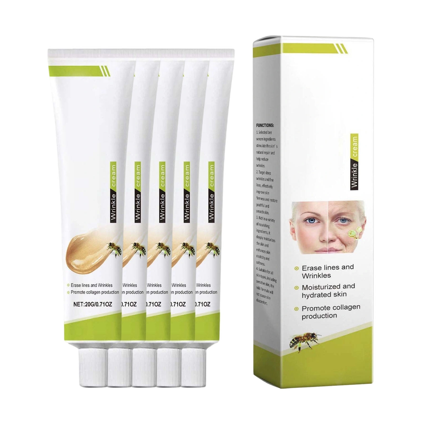 Anti-Wrinkle Face Cream - Hydrating Moisturizer for Brightening & Fine ...