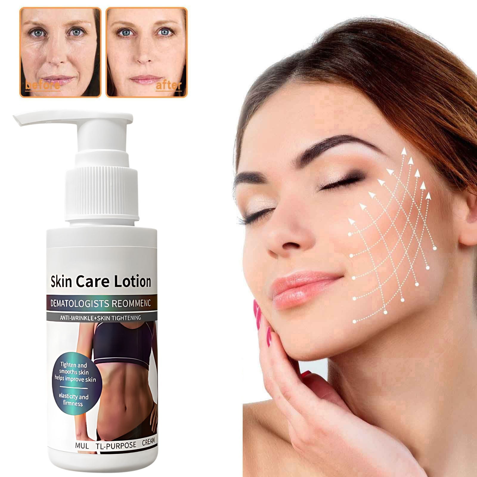 Anti-Wrinkle Moisturizing Cream 100ml - Hydrating Face & Neck Cream for ...