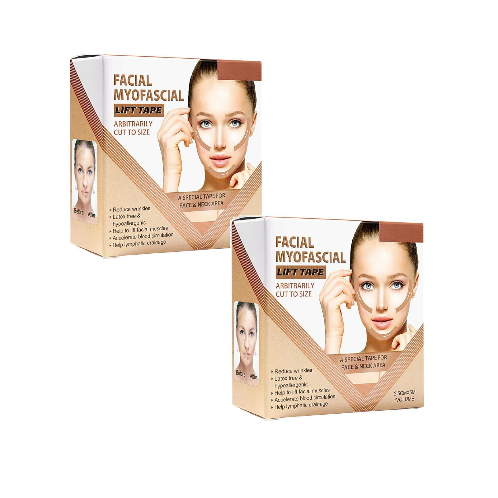 Anti- Tape Facial Shaping Lifting Firming Tape Smoothes Suits for Face ...