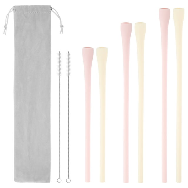 Anti Wrinkles Straw Silicone Straw Protective Reusable Wrinkle Free ...