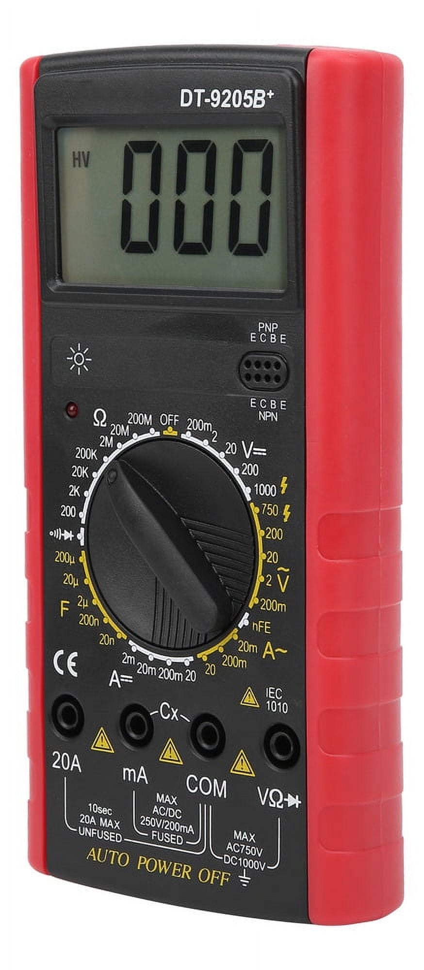 Anti-burning Digital Multimeter Voltage Current Dt9205b - Walmart.com