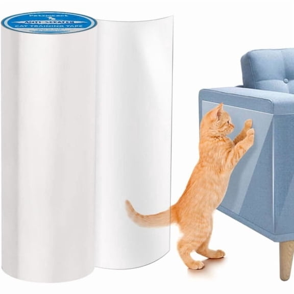 Cat Scratch Furniture Protector Self-Adhesive Single Side Couch ...