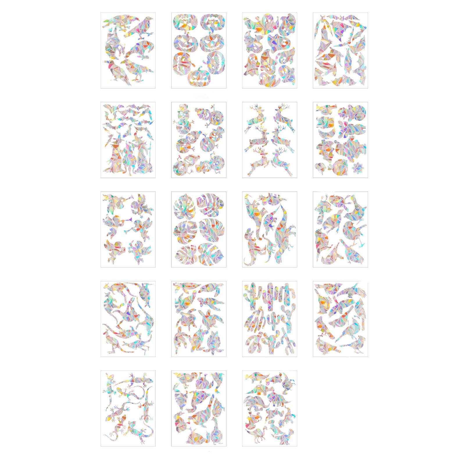 Xiwaer Anti-collision Decals Birds From Window Collisions, Reusable ...