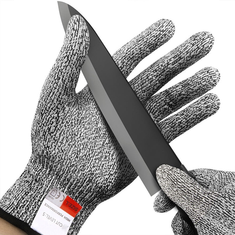 Anti-cut Gloves 5 Grade Safety Cut Proof Stab Resistant Stainless Steel ...