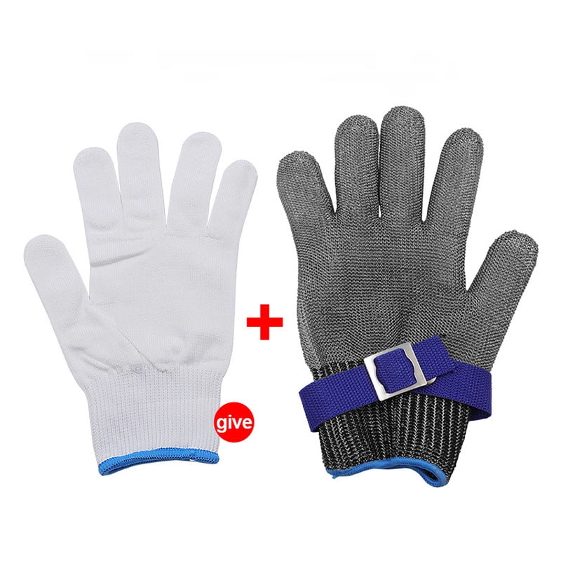 Anti-cut Gloves Safety Cut Proof Stab Resistant Stainless Steel Wire ...