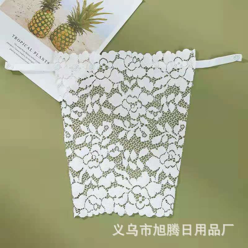 Anti-exposure tube artifact women‘s one-piece lace edge bottoming inner ...