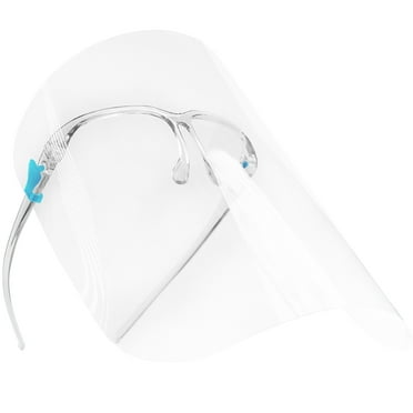 Safety Face Shield [2 Pack] Elastic strip, Transparent Full Face ...