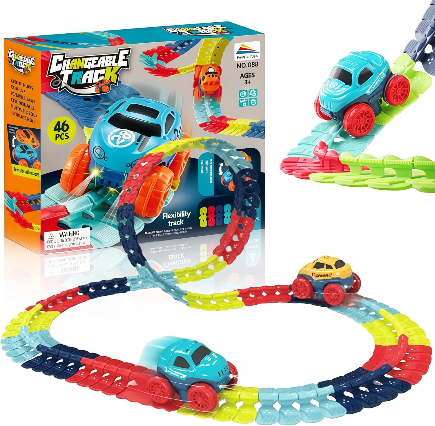 Anti-gravity racetrack and racing car set, defying gravity, 360 ...