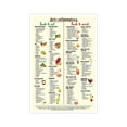 Anti-inflammatory Food List Poster, Health Canvas Wall Art, Nutrition ...