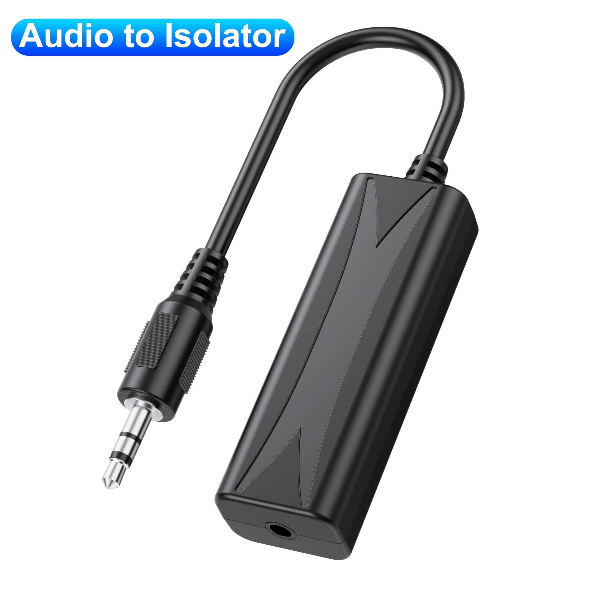 Anti-interference 3.5mm AUX Audio Noise Filter Ground Loop Noise Isolator Eliminate For Speaker ...