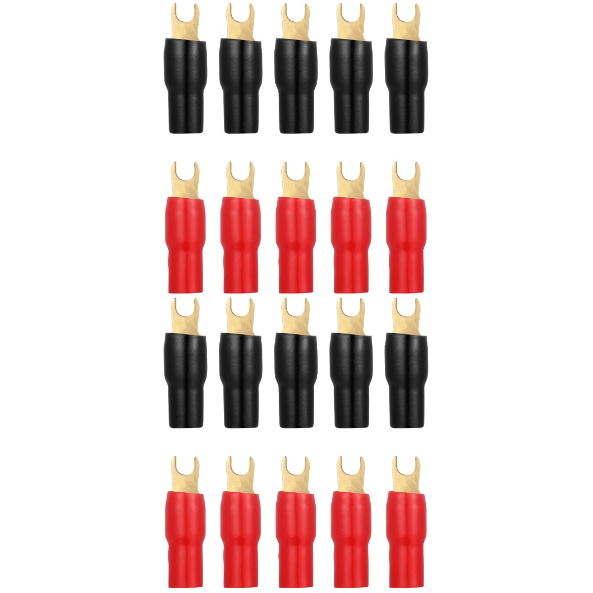 Anti-leakage Wire Connectors 4ga Terminal Crimp Barrier Spades 2 PCS ...