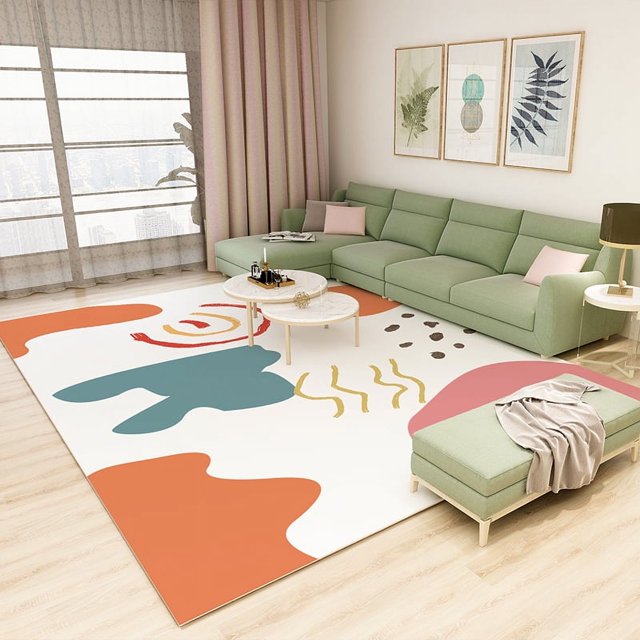 Anti-oil Anti-slip Kitchen Mat Light Luxury Balcony Rug Ins Nordic ...