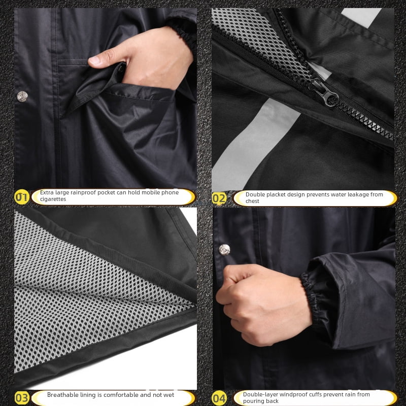 Anti-rainstorm thickened adult labor protection take-out motorcycle ...