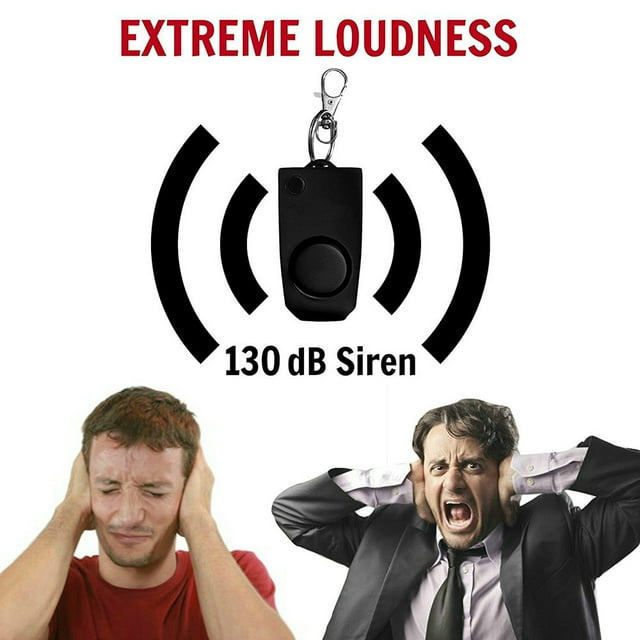 Anti-rape Device Alarm Loud Alert Attack Panic Keychain Safety Personal ...