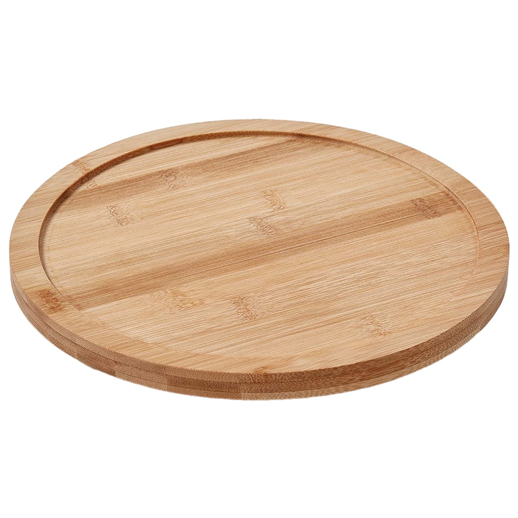 Anti-rust Round Bamboo Turntable Suitable for Cabinets Shelves Tables ...