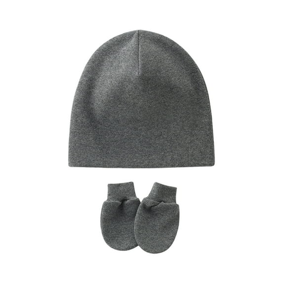 Anti-scratch Gloves with Hat, Newborns Turban Caps Soft & Breathable ...