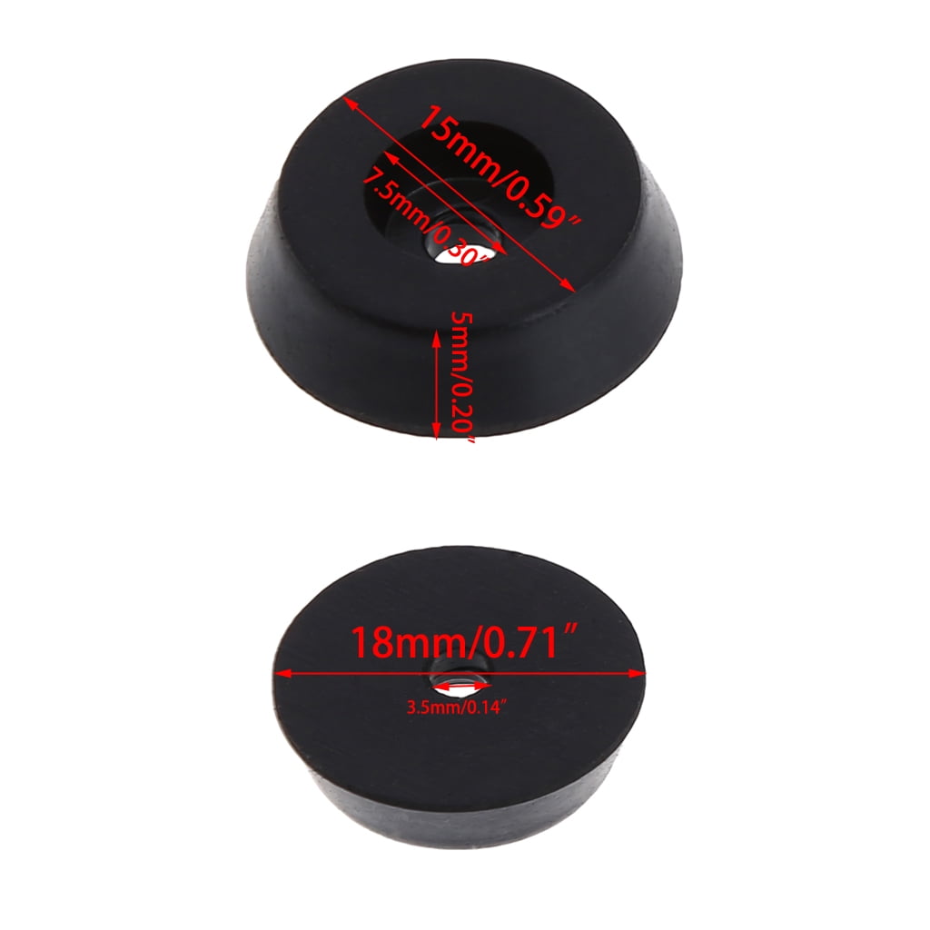 Anti-skid Furniture Legs Feet Conical Rubber Shock Foot Pads for ...