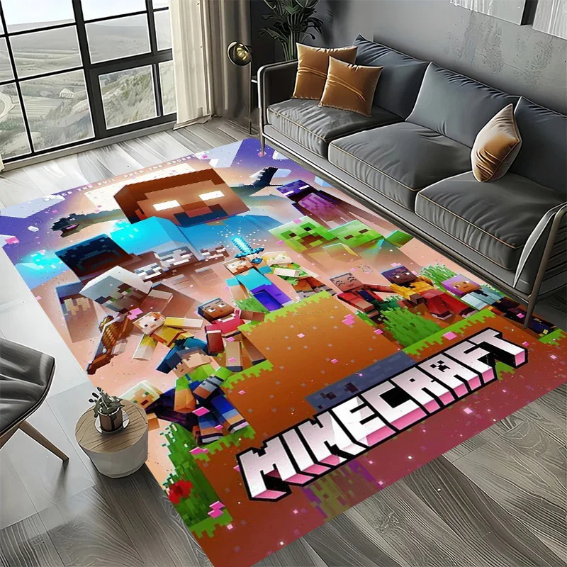 Anti-slip Decor Mat Gift Classic Video Game Min-ecraft Carpet for ...