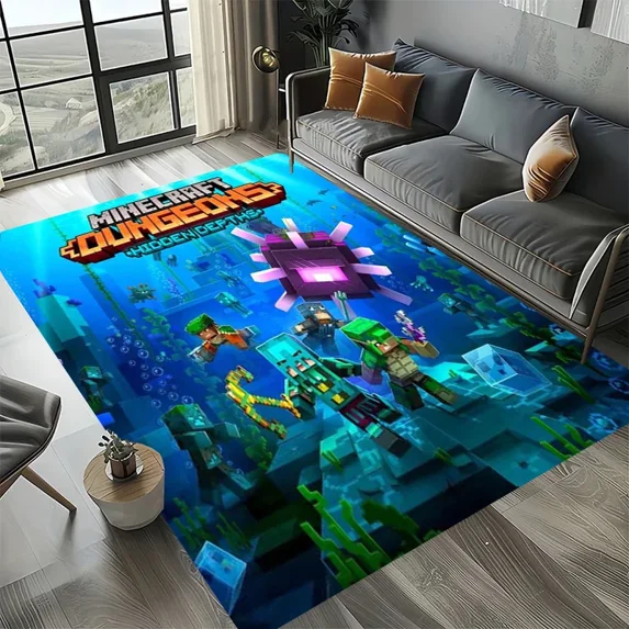 Anti-slip Decor Mat Gift Classic Video Game Min-ecraft Carpet for ...