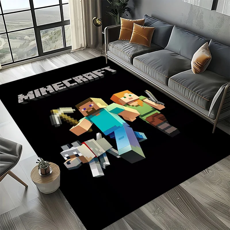 Anti-slip Decor Mat Gift Classic Video Game Min-ecraft Carpet for ...