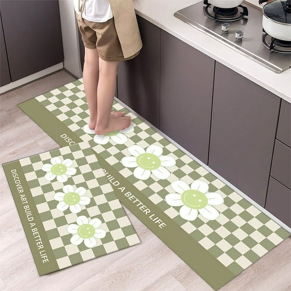 Anti-slip Kitchen Floor Mat Home Carpet Living Room Bathroom Mat ...
